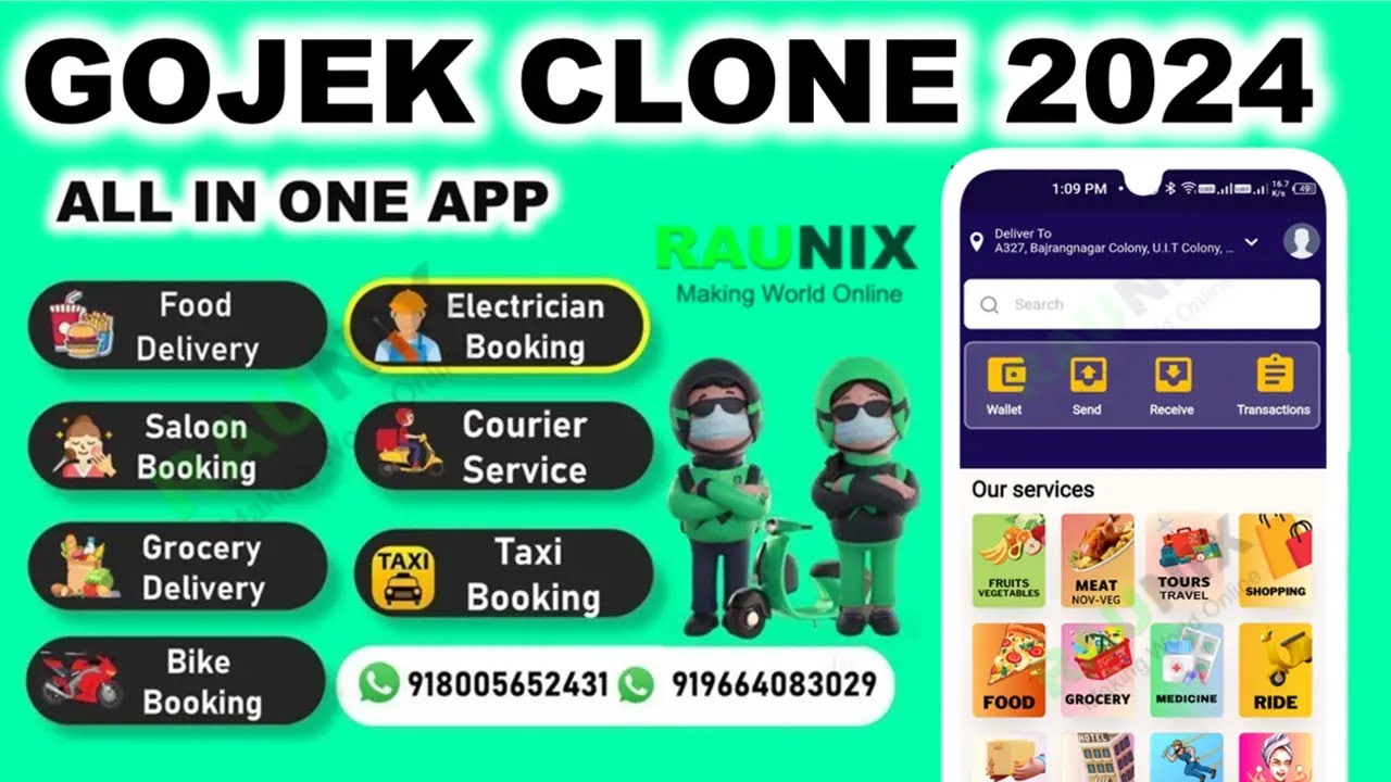 #1 how to make app like gojek clone 2024 - Raunix Tech Services